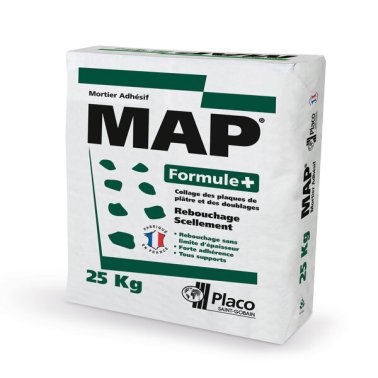 Mortier adhésif Placo map 25kg - Barillet