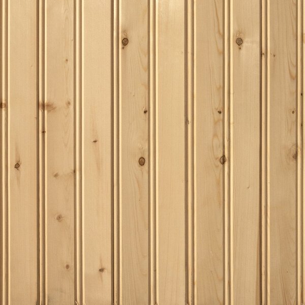 Lambris Épicéa 10x105mm 4m45 profil double mouchette Naturel raboté ...